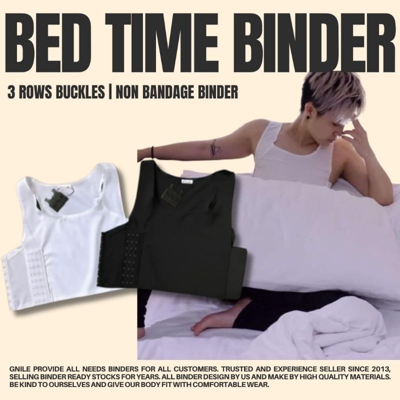 GNILE BED TIME'S GNILE BINDER [BUCKLES] binder 排扣运动束胸sport bra flat ...