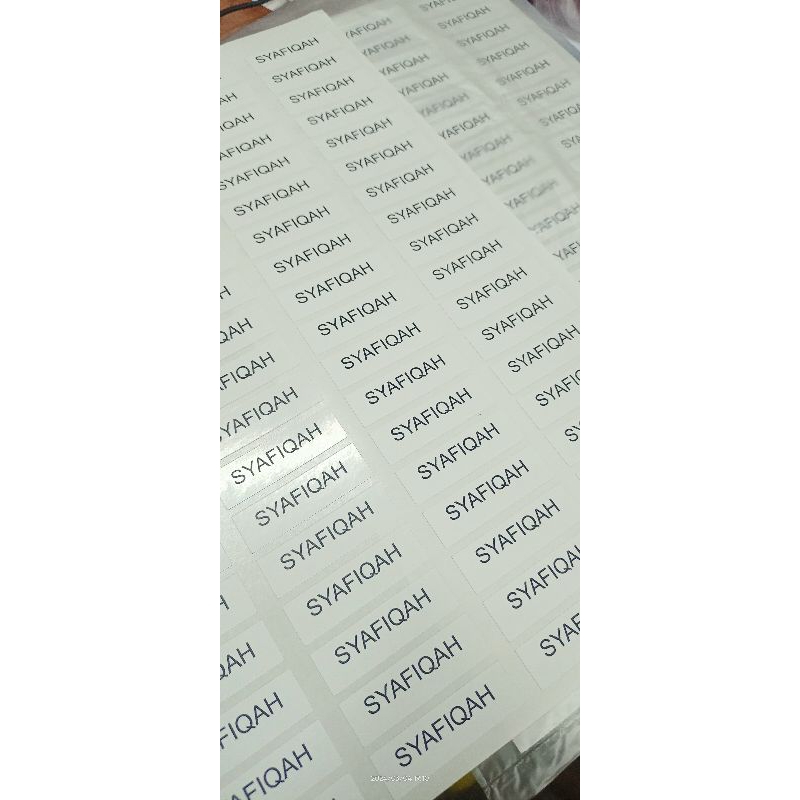 STICKER Nama sticker Buku | Shopee Malaysia