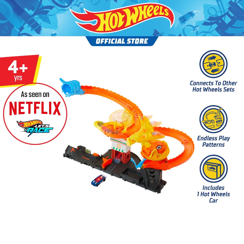 Hot Wheels City Pizza Slam Cobra Attack Playset HTN81 | Shopee Malaysia