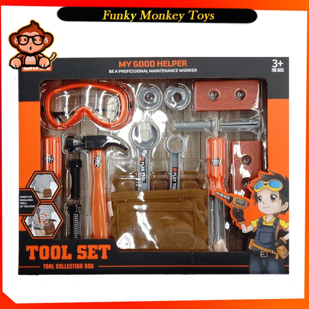 Kids Pretend Tools Set with Electric Drill Screwdriver Toys Gerudi ...