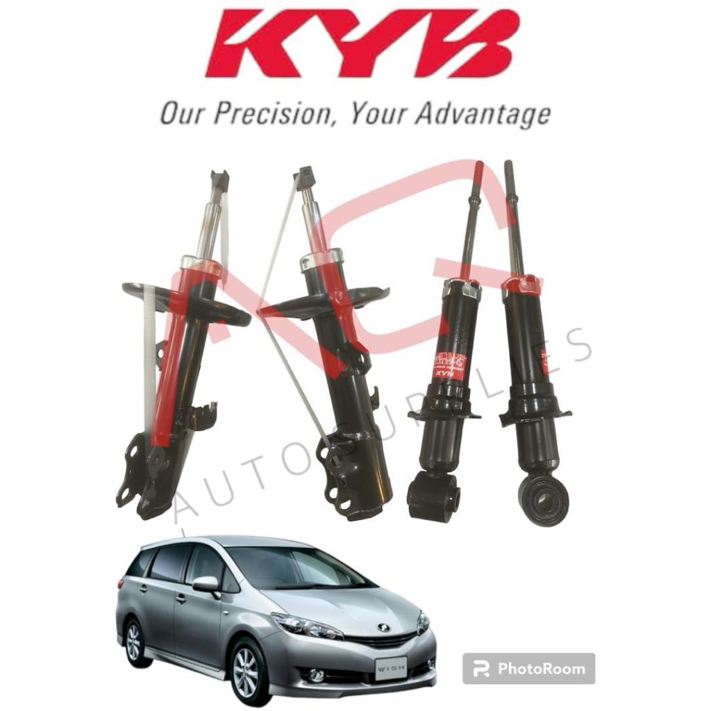 FRONT&REAR ABSORBER GAS SHOCK TOYOTA WISH ZGE20G ORIGINAL KYB JAPAN (F ...