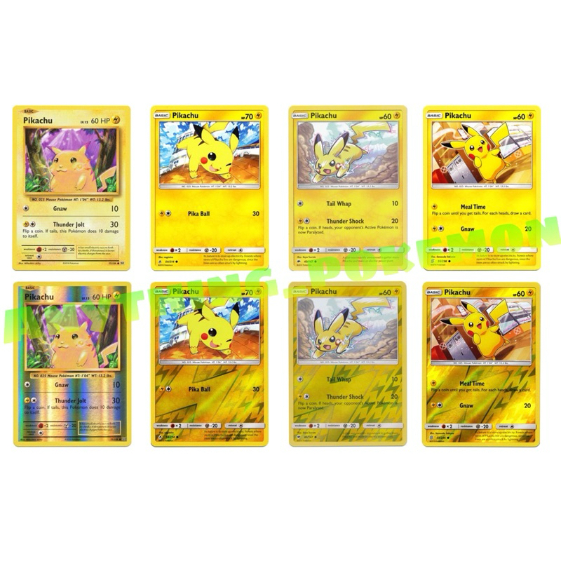 Pokemon Card - Pikachu (35/108), (54/214), (40/147), (55/236) - NORMAL ...