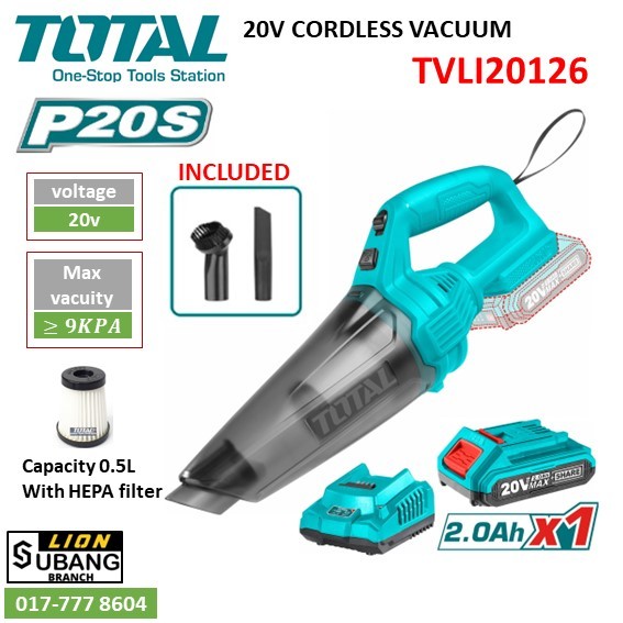 TOTAL TVLI20126 CORDLESS VACUUM ( SOLO / SET ) WITH 6 MONTHS LOCAL ...