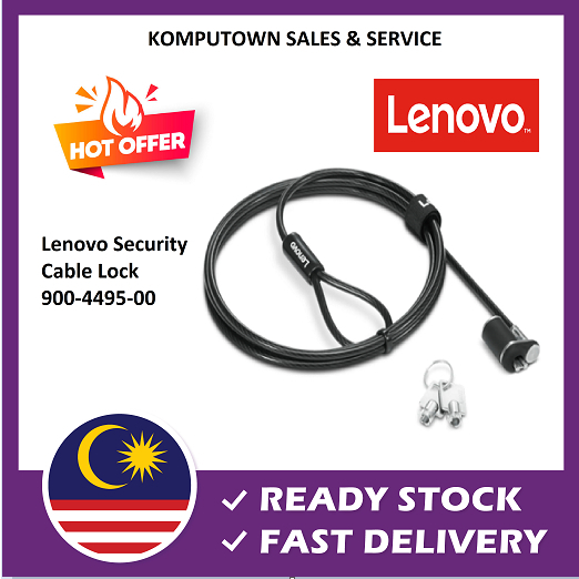 Lenovo Laptop Security Keyed Cable Lock (900-4495-00 900-4492-00 ...