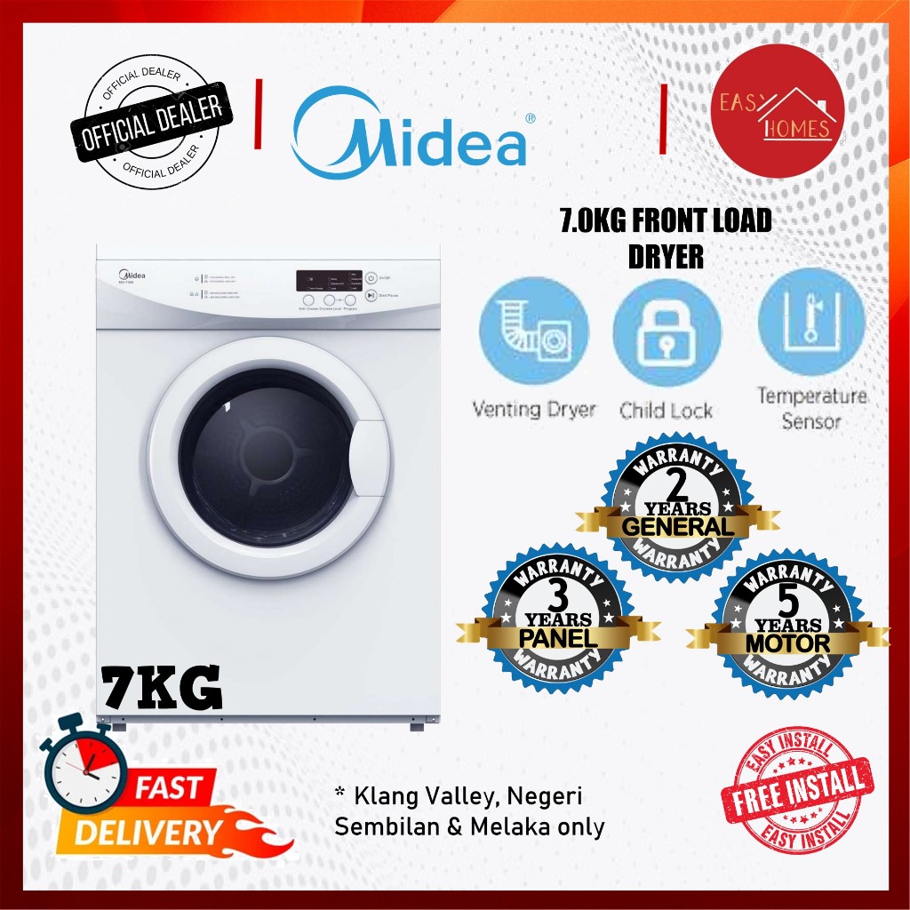 Midea Dryer (7 kg) MD-7388 MD7388 | Shopee Malaysia