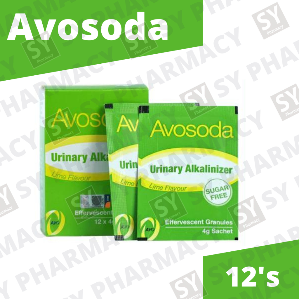 Avosoda Urinary Alkalinzer Lime Flavour 4gx12's (Exp: 04/2026) | Shopee Malaysia