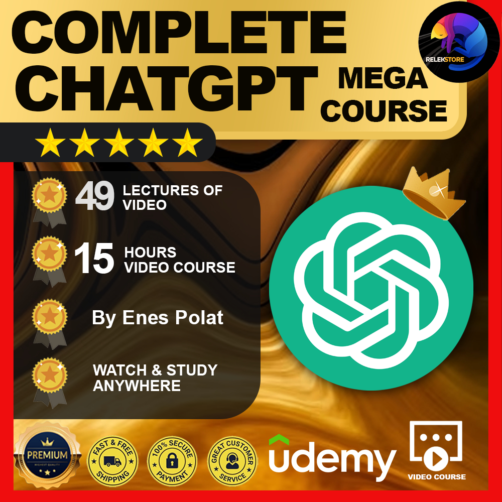 Complete ChatGPT Megacourse: Master All Aspects of ChatGPT⭐TOP-RATED⭐ | Shopee Malaysia