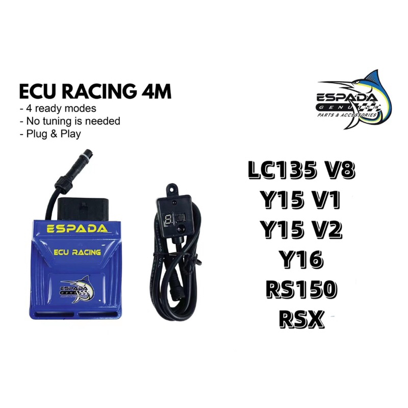 100%ORIGINAL ESPADA RACING ECU 4M Y15 V1 / Y1 V2 / RS150 / RSX / Y16 ...