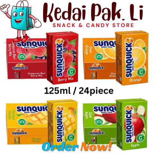 [KPL] Sunquick Fruit Drinks 125ml x 24pieces (Carton) | Shopee Malaysia