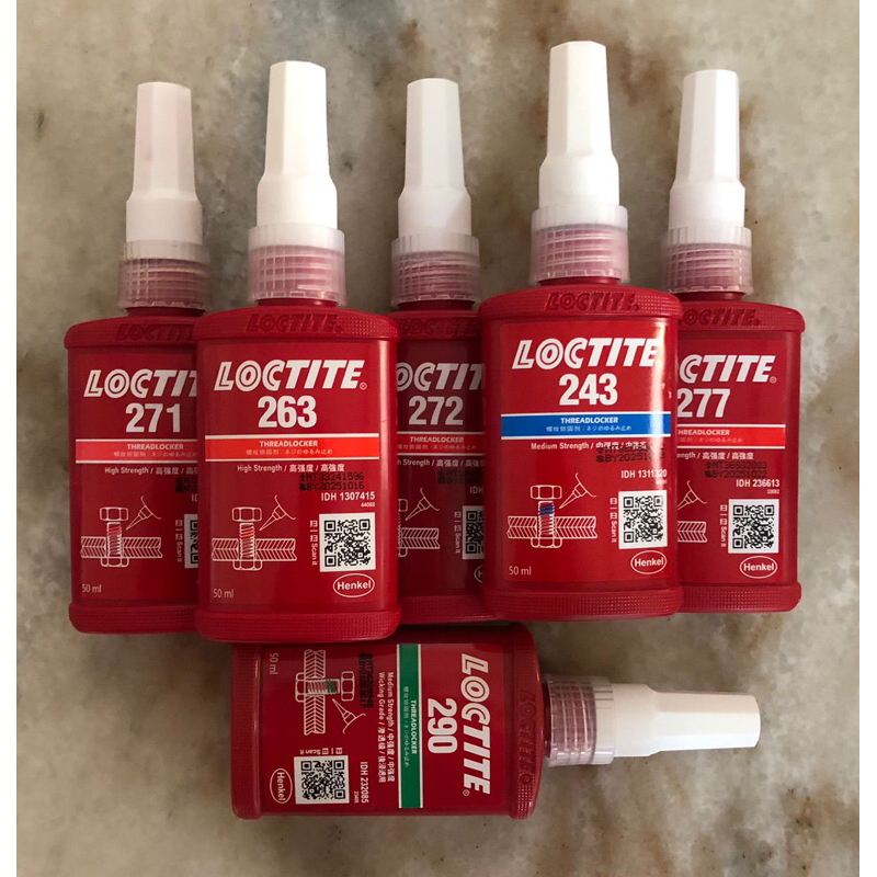 ThreadLock Loctite 50ml 263 243 271 272 277 290 “ Ready Stock” | Shopee ...