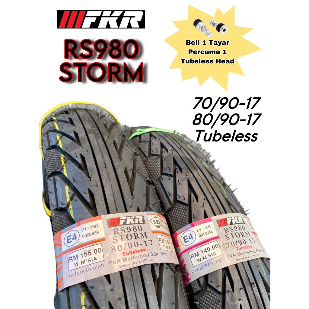 FKR Bunga RS980 Storm 70/90-17 80/90-17 Tubeless Motorcycle Tyre Tayar ...