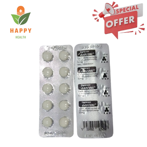 HOMECARE GASCOAL TABLET CHEWABLES 10'S (ANGIN / GASTRIK) | Shopee Malaysia