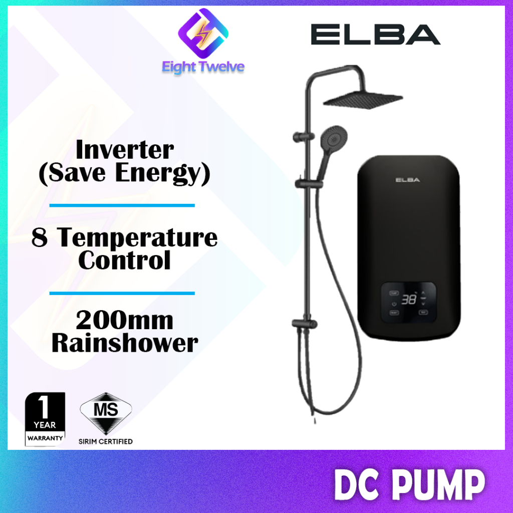 [NEW] ELBA EVVO Series DC Pump Water Heater with Rainshower | EWHR ...