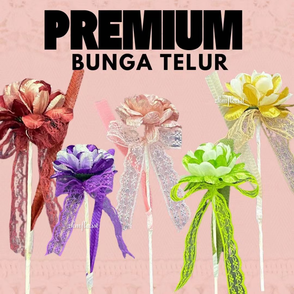 (50pcs) BUNGA TELUR Egg Flower doorgift bunga telor pelamin engagement ...