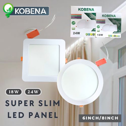 Kobena Super SLIM LED Panel LED Downlight 18W/24W Round/Square White ...