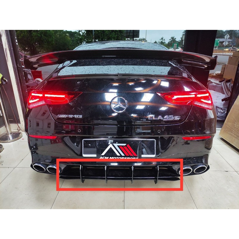 Mercedes benz w118 cla cla45s rear diffuser | Shopee Malaysia