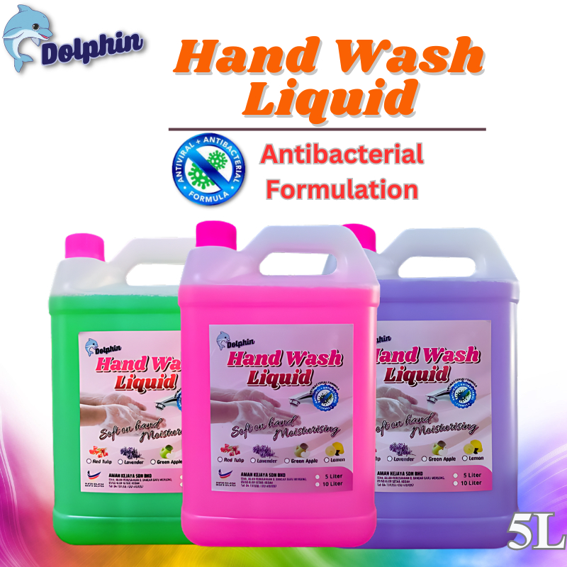 Anti-Bacterial Hand Wash Liquid 5L Hand Soap Sabun Pencuci Tangan Anti ...