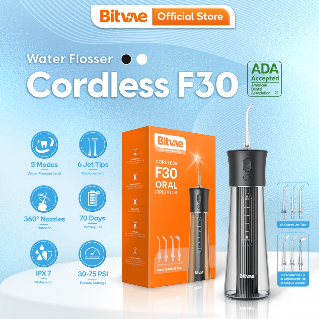 Bitvae F30 Oral Irrigator (6 Nozzles/262ml) | Shopee Malaysia