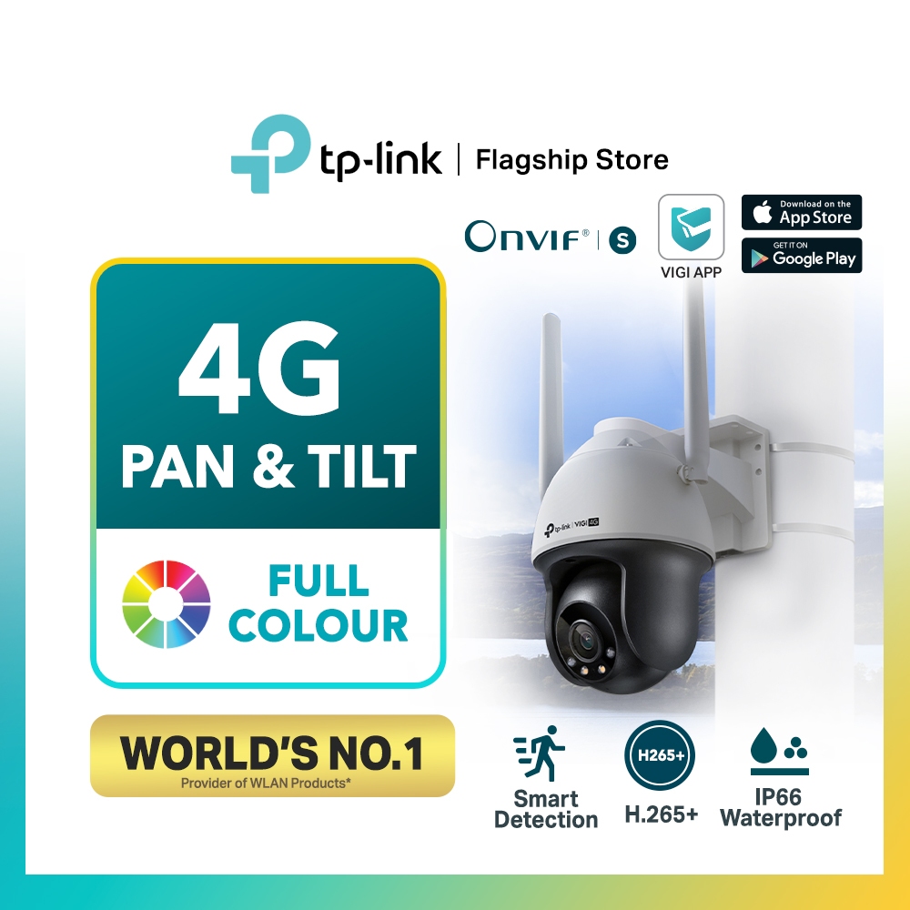 TP-Link 4G SIM Card 4MP VIGI C540-4G CCTV Camera Outdoor IP66 ...