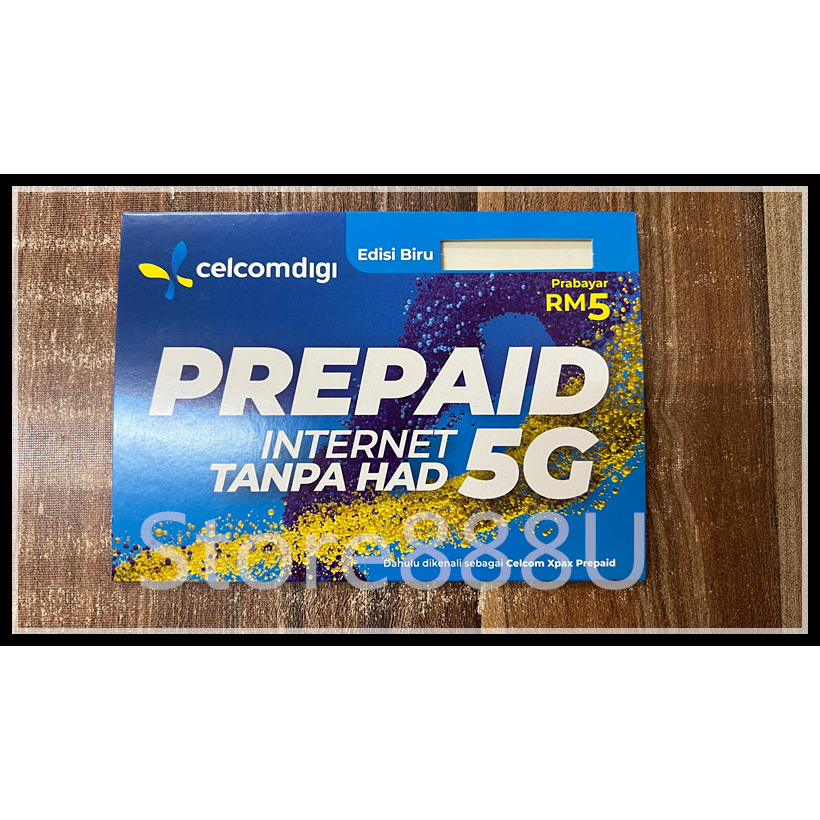 Celcom Edisi Biru 5G/4G Prepaid Sim 15GB (Pilih number / Golden Number ...