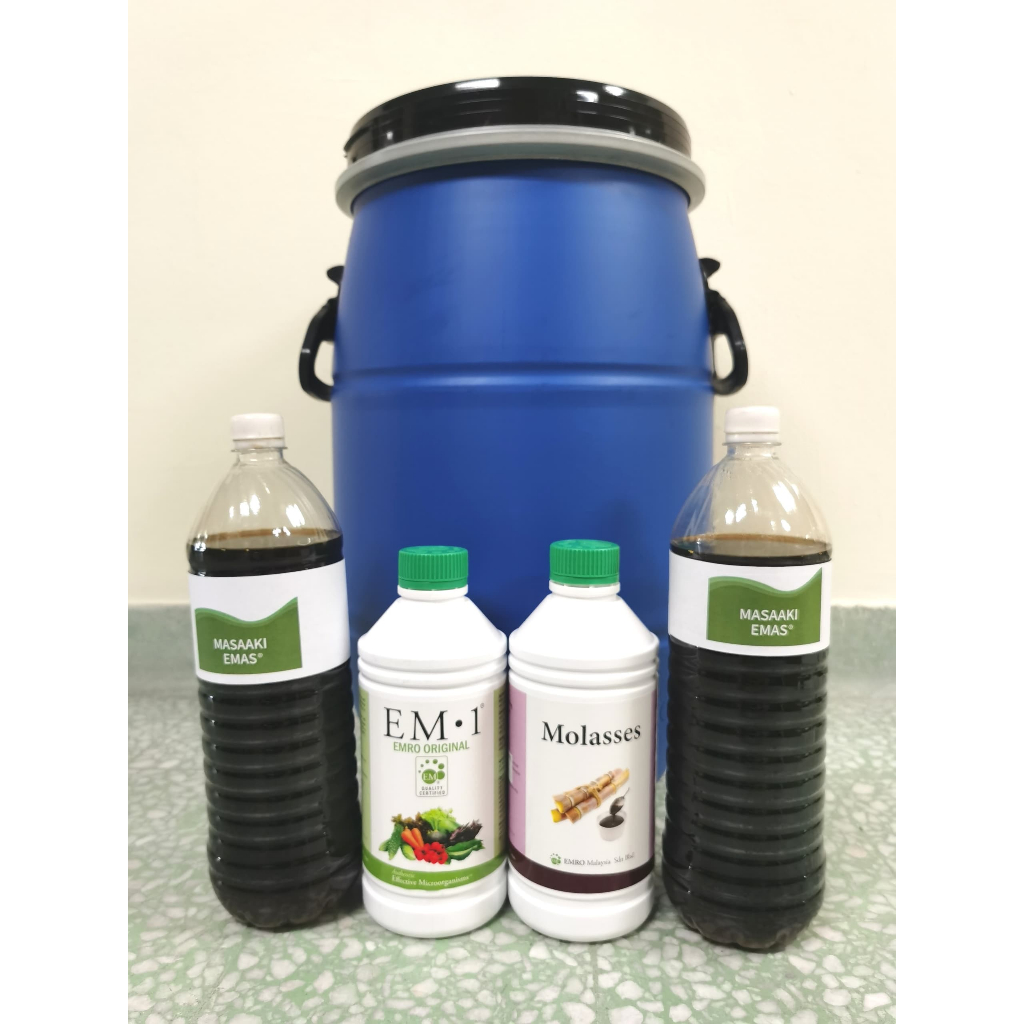 Starter Pack - Natural Organic EM Fertilizer (30 Litre Drum Tong, EM1 ...