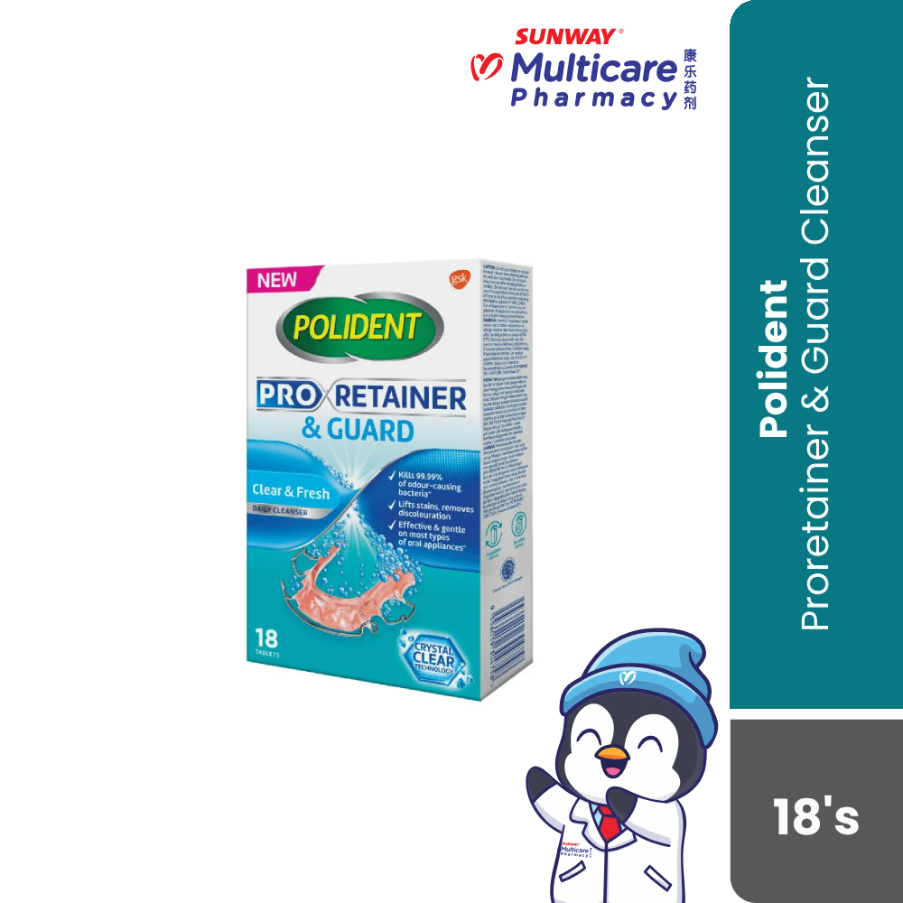 Polident Proretainer&Guard Cleanser 18'S | Shopee Malaysia