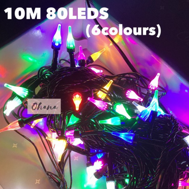 10M 80LED LIGHT TWINKLE CHRISTMAS RAYA PARTY WEDDING DECO/LAMPU RAYA ...