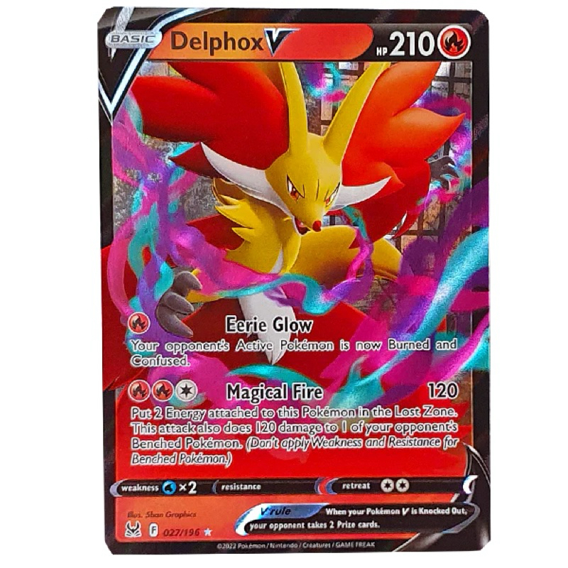 Pokemon TCG Card - Delphox V - 027/196 - Ultra Rare | Shopee Malaysia