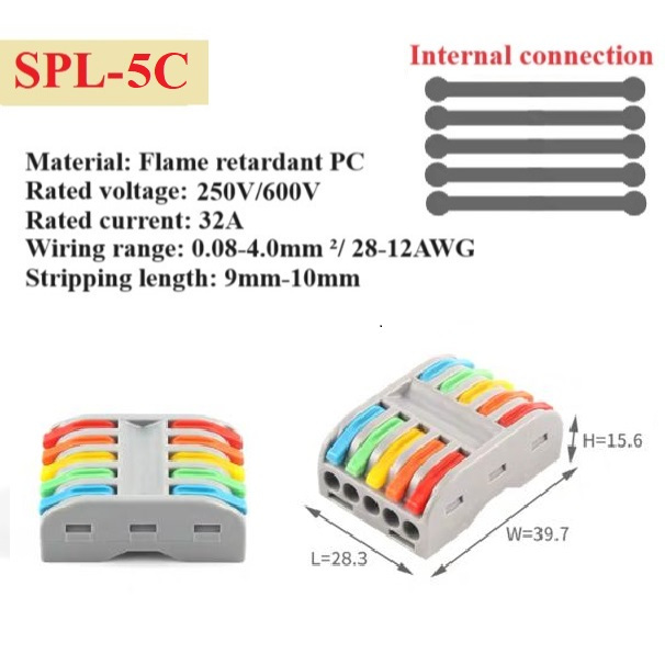 PCT SPL Fast connector Wire Connector Quick Connector Mini Fast Wire ...