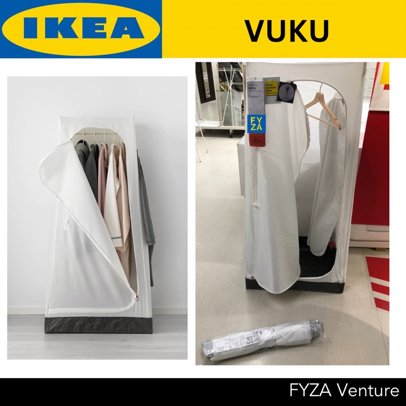 VUKU Wardrobe, white, 74x51x149 cm | Shopee Malaysia