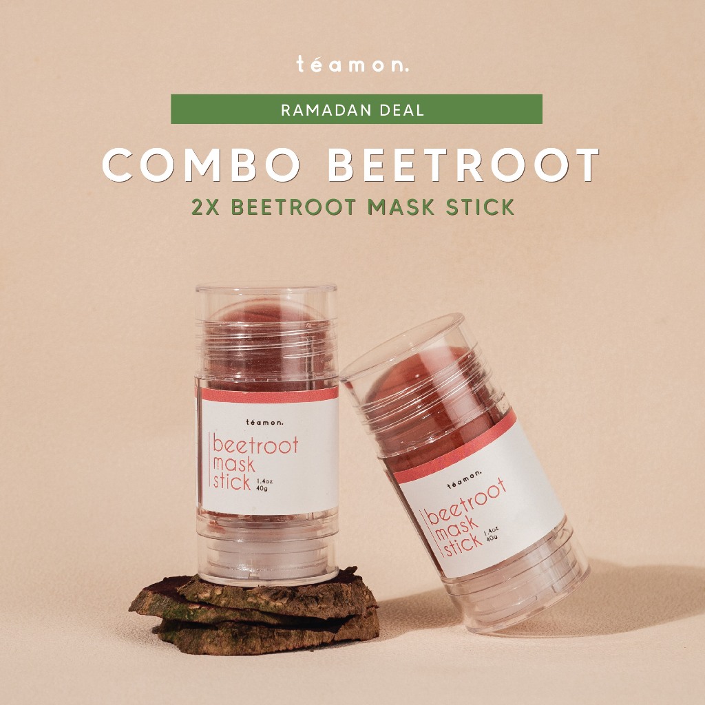 Teamon Combo Beetroot Mask Stick - Brightening Mask with Pearl powder ...