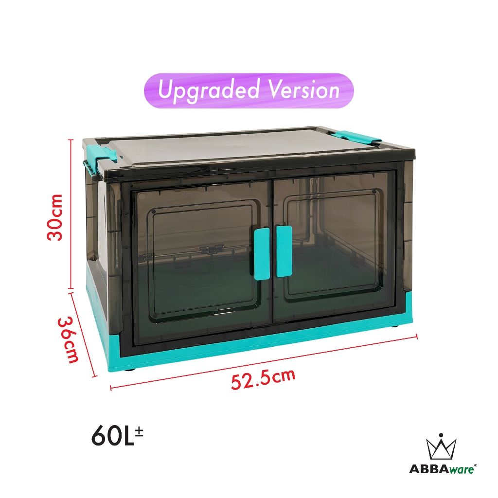 ABBAware Twin Door Storage Cabinet / Portable Transparent Storage Box ...