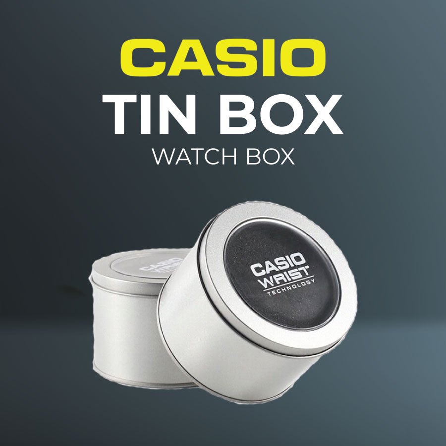 CASIIO Metal Tin Watch Gift Box / Kotak Besi Jam Casio / Kotak Metal ...