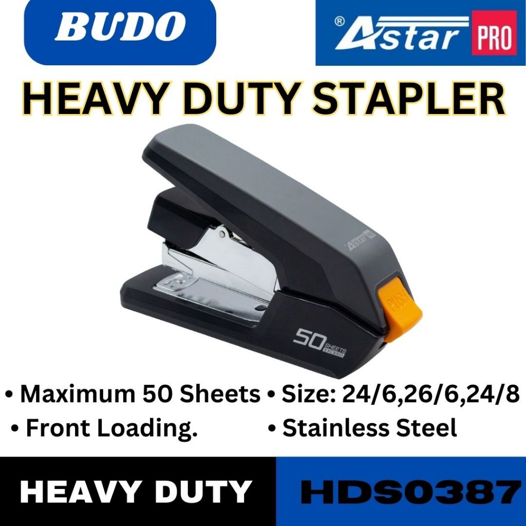 ASTAR HDS0387 HEAVY DUTY STAPLER / Up to 50 sheets/ ASTAR HEAVY DUTY ...