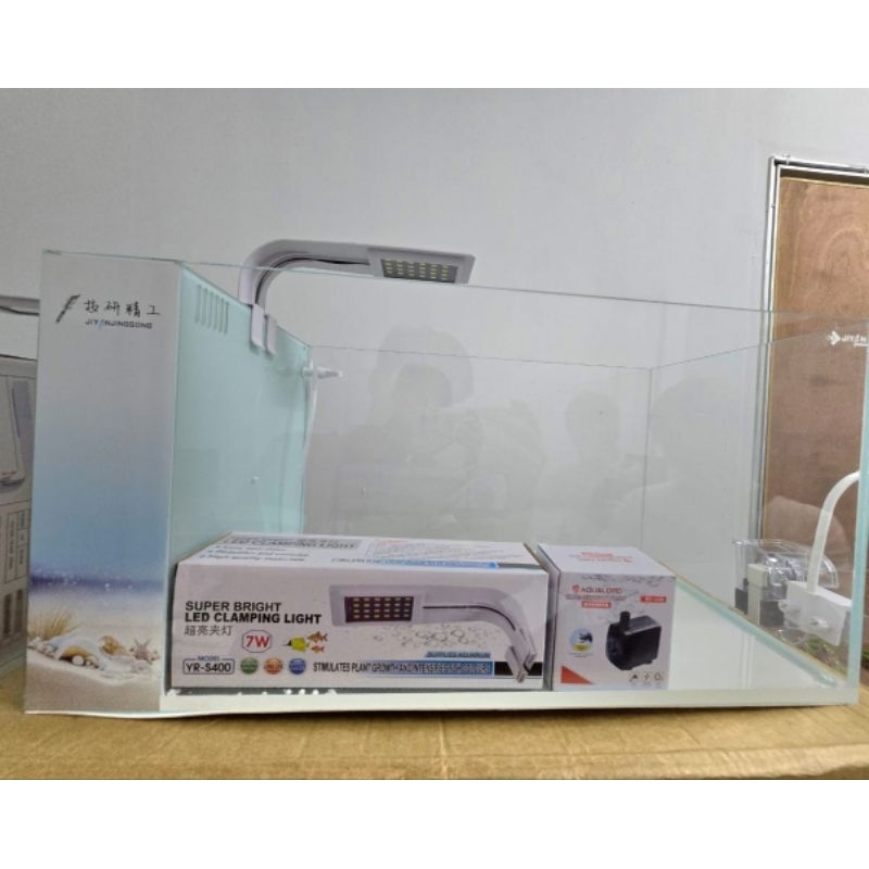 Sobo Mini/Small Aquarium Set T-240F, T820F, T830F, SA-380F Top Filter with LED Light and Pump ...