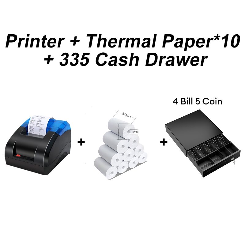 Thermal Printer For Cash Drawer Receipt Printer Bluetooth Portable For ...