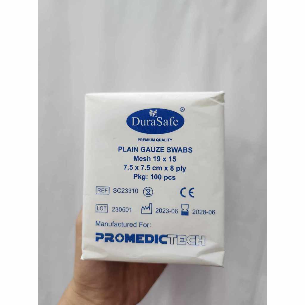 Durasafe Plain Gauze Swabs 100 pcs (7.5cm x 7.5cm) | Shopee Malaysia