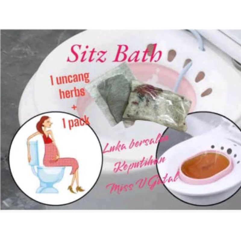 Sitz Bath Set Rendaman Faraj Luka Bersalin Bertangkas Fatimah Herba ...