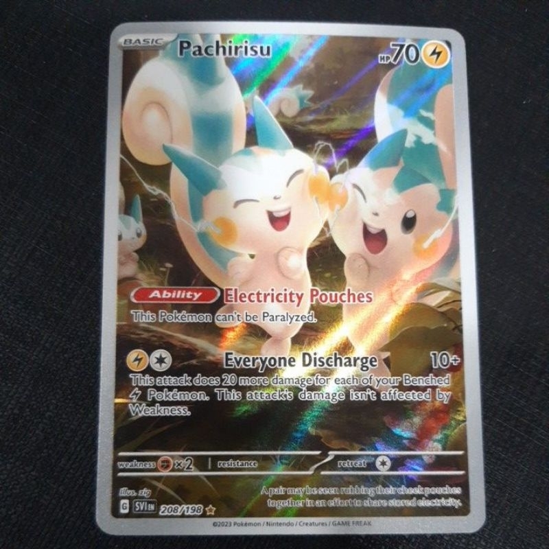 Pokemon Card TCG : Scarlet & Violet : Pachirisu 208/198 Illustration ...