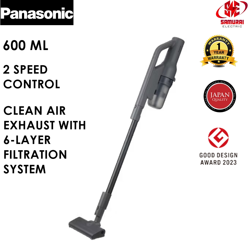 PANASONIC CORDLESS HANDHELD STICK VACUUM CLEANER WITH 600 ML CAPACITY ...