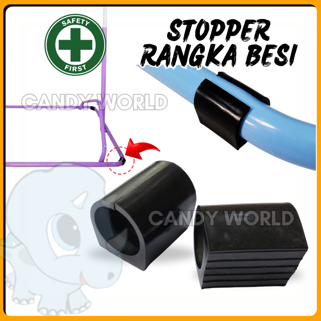 CANDY WORLD Cradle Stand Stopper Rangka Buaian Baby Stoper Buai Besi ...