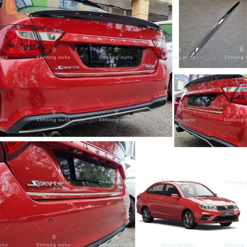 proton saga VVT mc1 mc2 2016-2024 chrome tail gate trim garnish ...