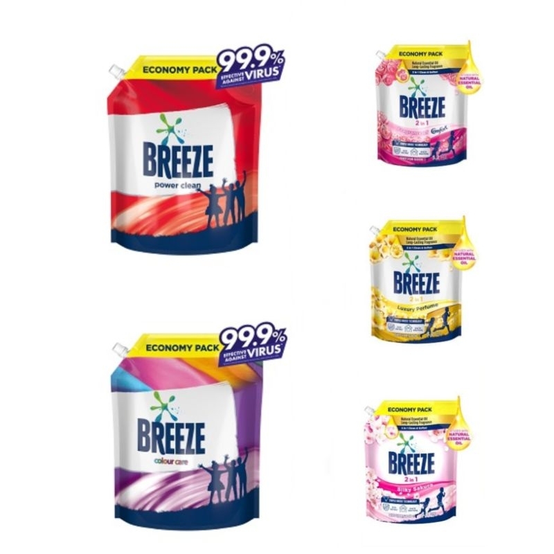 Breeze Detergent Liquid Refill 4x3.2kg | Shopee Malaysia
