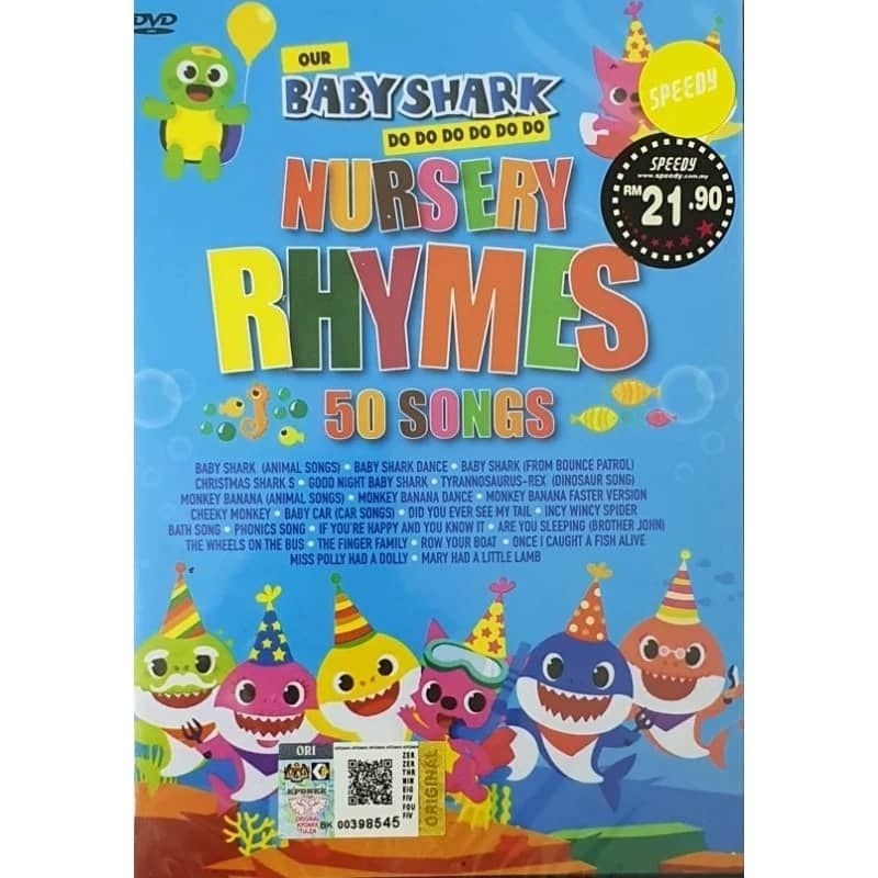 Baby Shark Nursery Rhymes 50 Songs | Shopee Malaysia