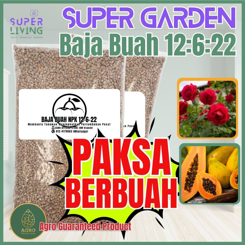 1KG Baja NPK Green 12:6:22 Baja Kesuburan, Pembesaran dan Pertumbuhan ...