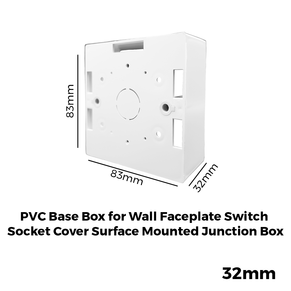 PVC Base Box for Wall Faceplate Switch Socket Cover Surface Mounted ...