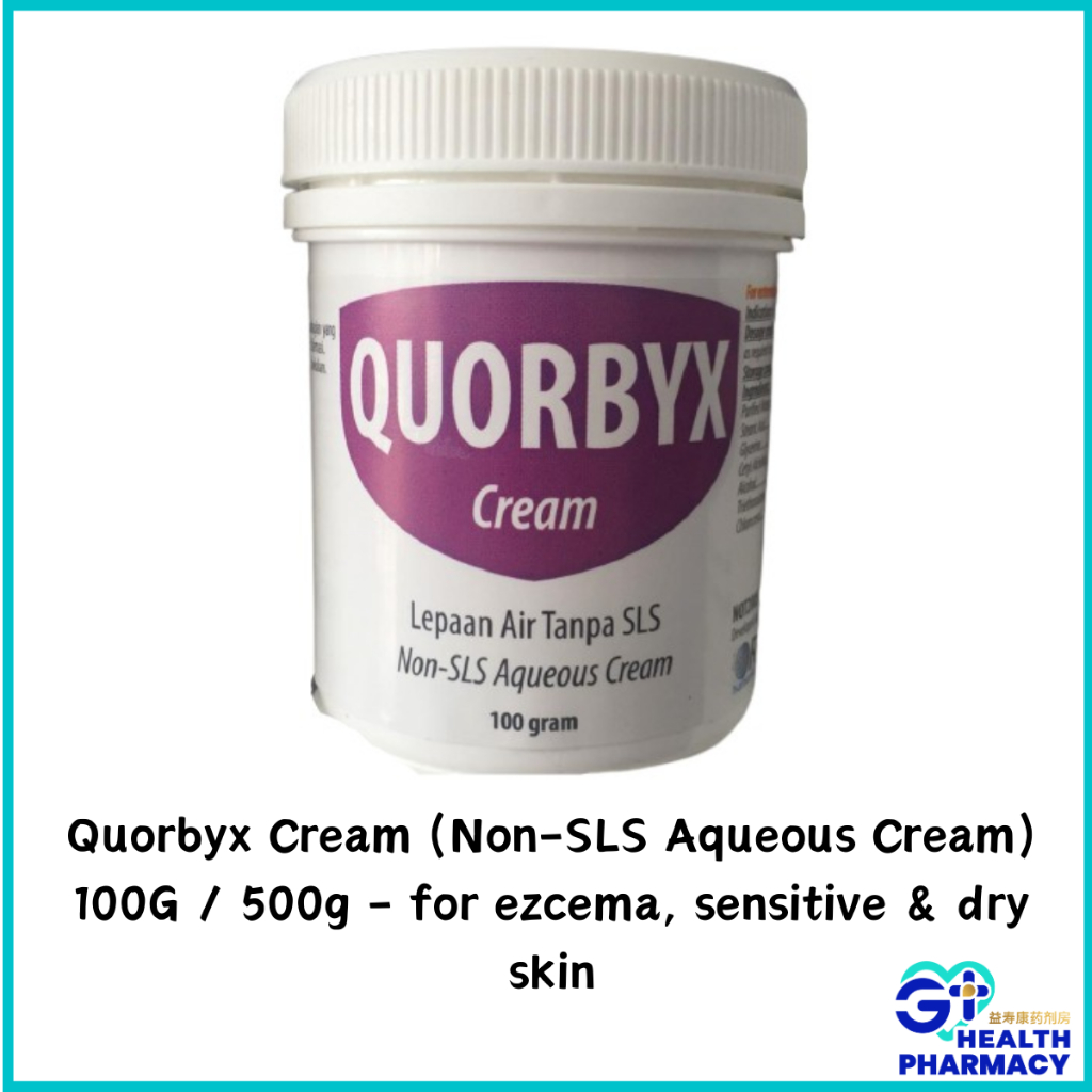Quorbyx Cream (Non-SLS Aqueous Cream) 100G / 500g - for ezcema ...