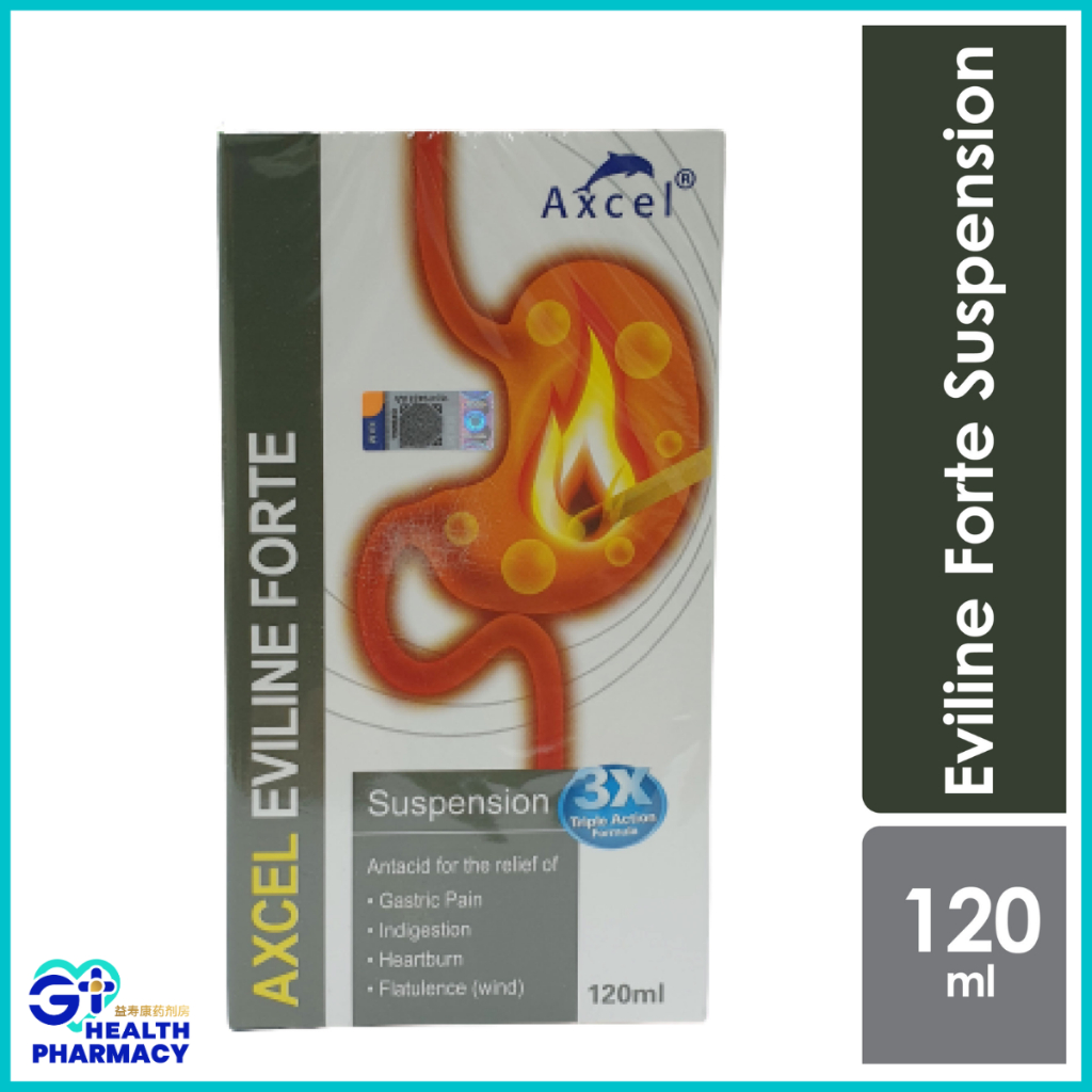 Axcel Eviline Forte Suspension120ml (for indigestiion, heartburn ...