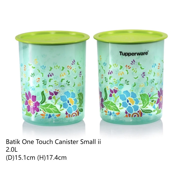 Raya Collection 2024 - Tupperware Batik One Touch 2L ( 1pc / 2pcs) | Shopee Malaysia