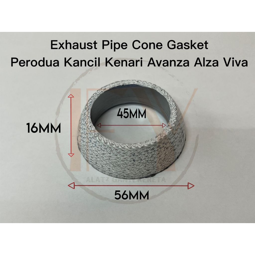 EXHAUST PIPE CONE GASKET PERODUA KANCIL KENARI ALZA VIVA TOYOTA AVANZA ...